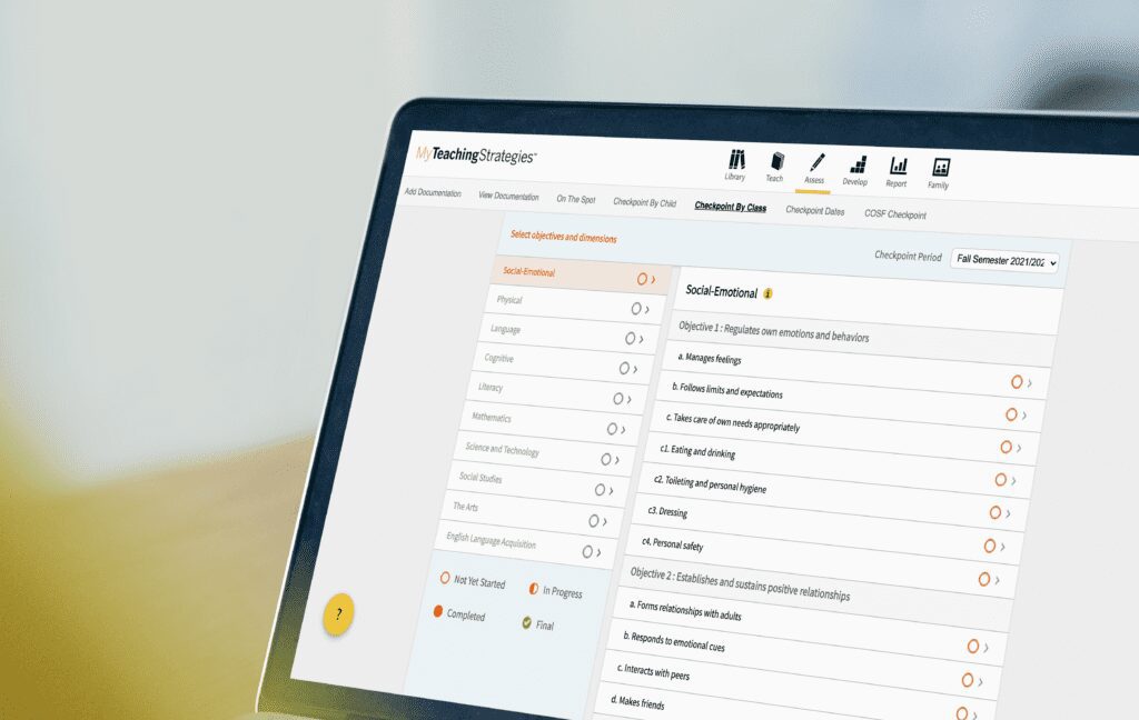 Teaching Strategies GOLD - Formative Assessment for Early Learning